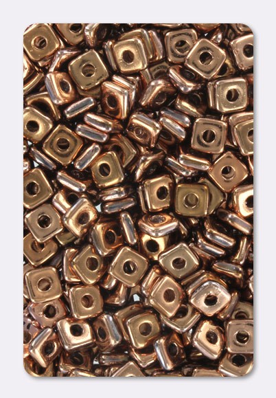 Quad bead 4 mm capri gold x10gr - SOLDES