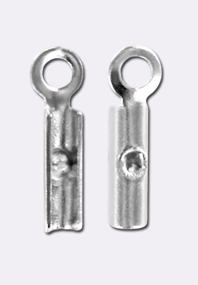 Embout pour cordon 1 mm argent x6 - Embouts et attaches - Apprêts ...
