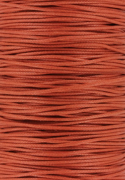 Coton ciré Haute Fantaisie 1.2 mm brique x1m - Cotons cirés Haute ...